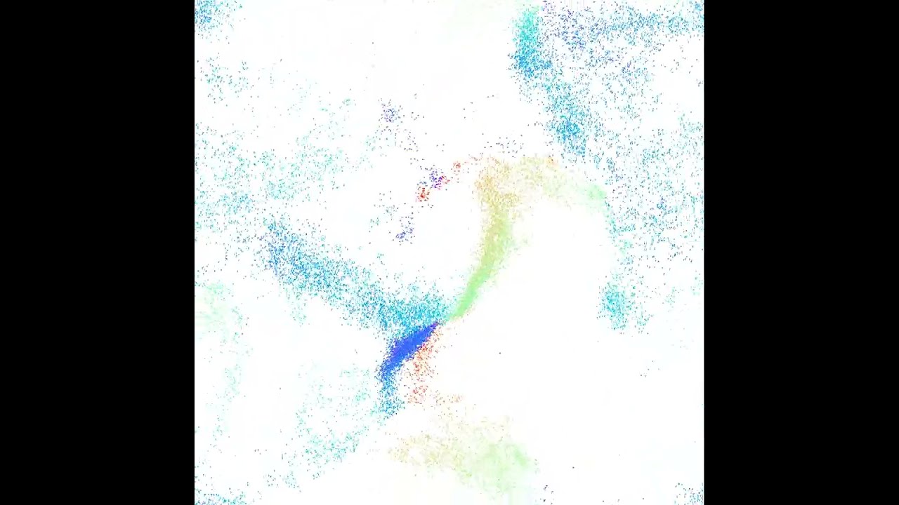 Vicsek model simulation