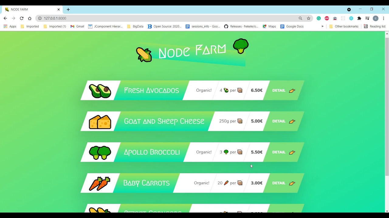 Node Farm App using NodeJS