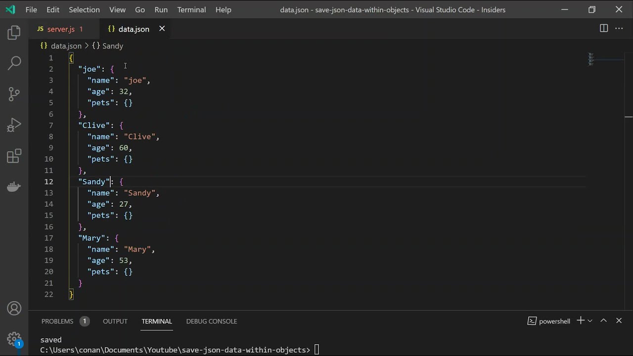 How To Save Data To Nested Objects