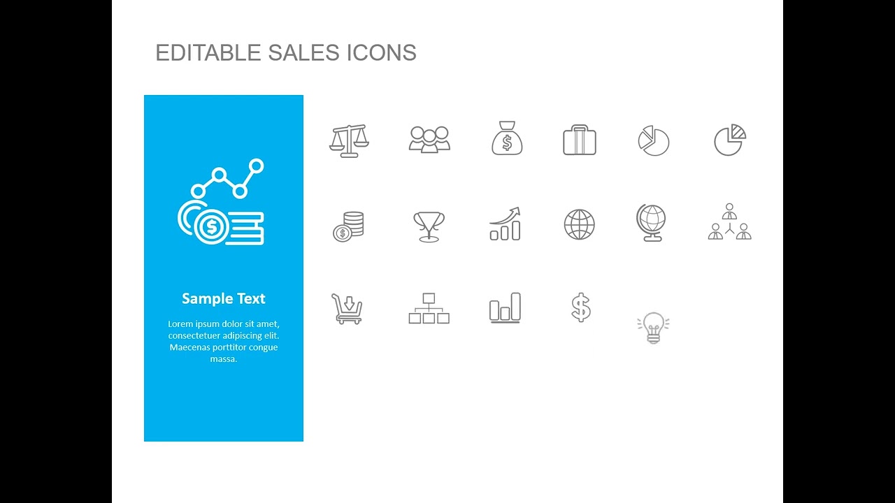 Animated Editable Sales Icons PowerPoint Template | SlideUpLift