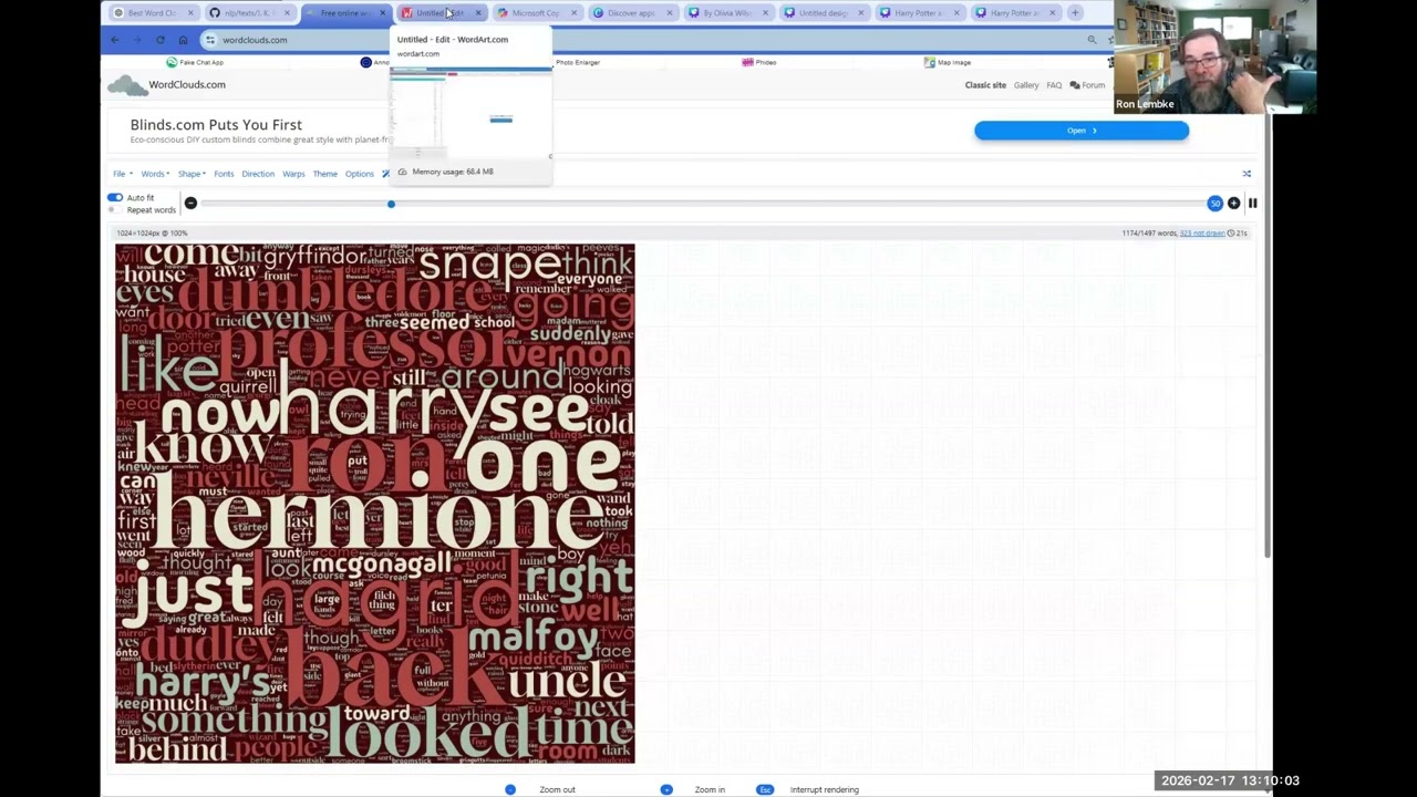 Making Word Clouds using Wordclouds.com