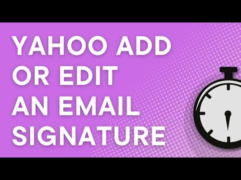 How to add or edit a Yahoo Mail signature (1 minute tutorial) (2025)