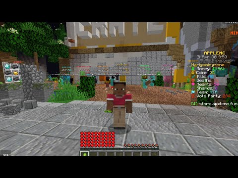 Opening Vote key in apple mc server (Banana realm)...