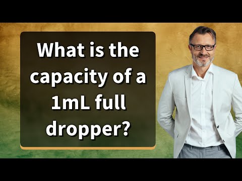 What is the capacity of a 1mL full dropper?