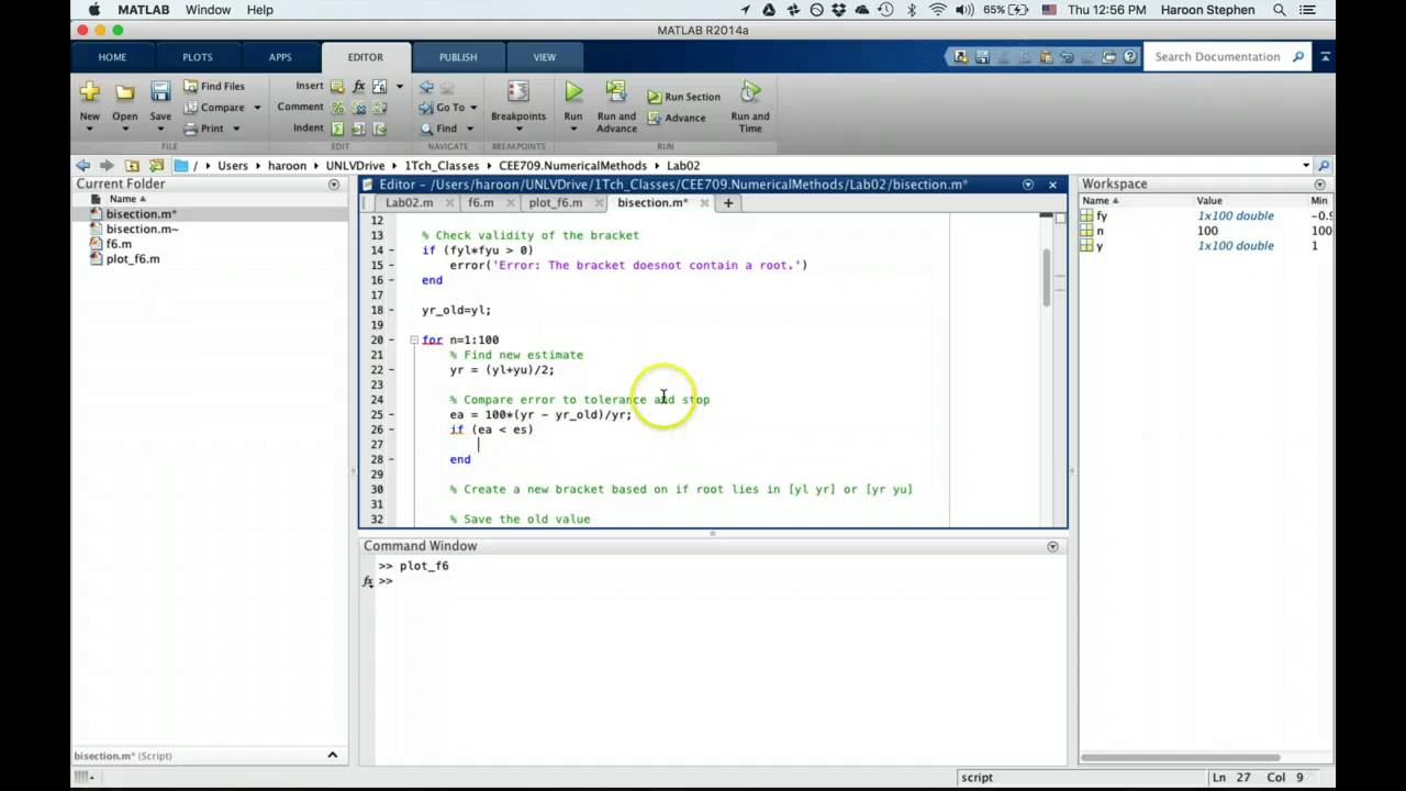 Lab02_3: Bisection Method