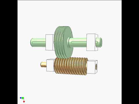 Study of worm worm drive 2480p | Mechanisms |Mechanical Engineering | Design Concepts |