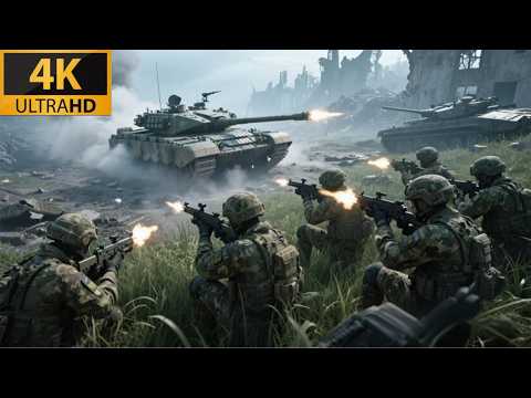 【特種兵电影】特種狙擊小組埋伏敵軍坦克旅,百米外瞬狙狂虐他們!