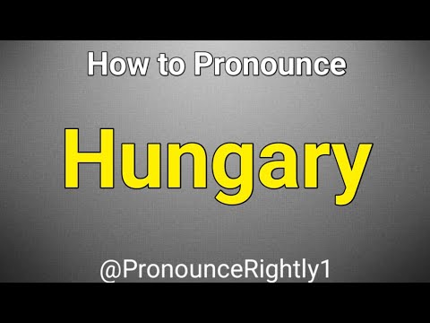 How to Pronounce Hungary like a PRO in English?