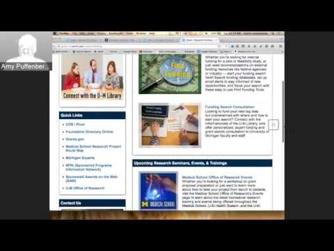 University of Michigan Library Finding Funding Workshop
