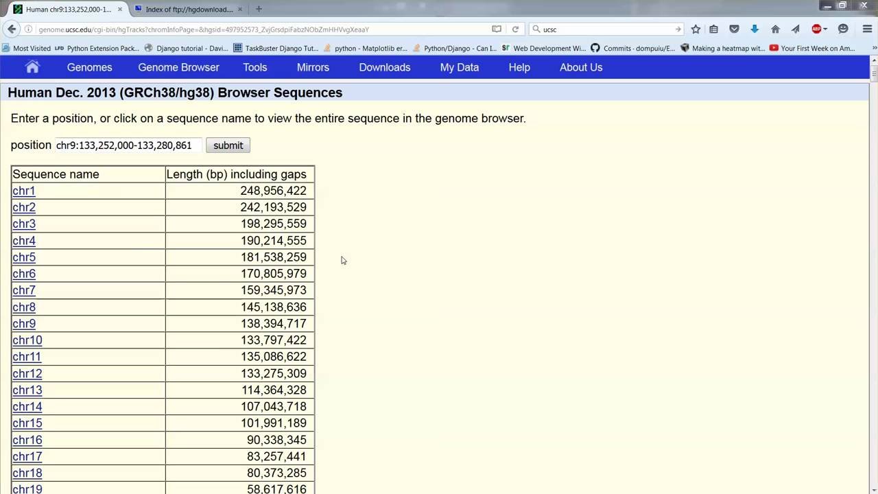 Quickly Load Human Genome into Python