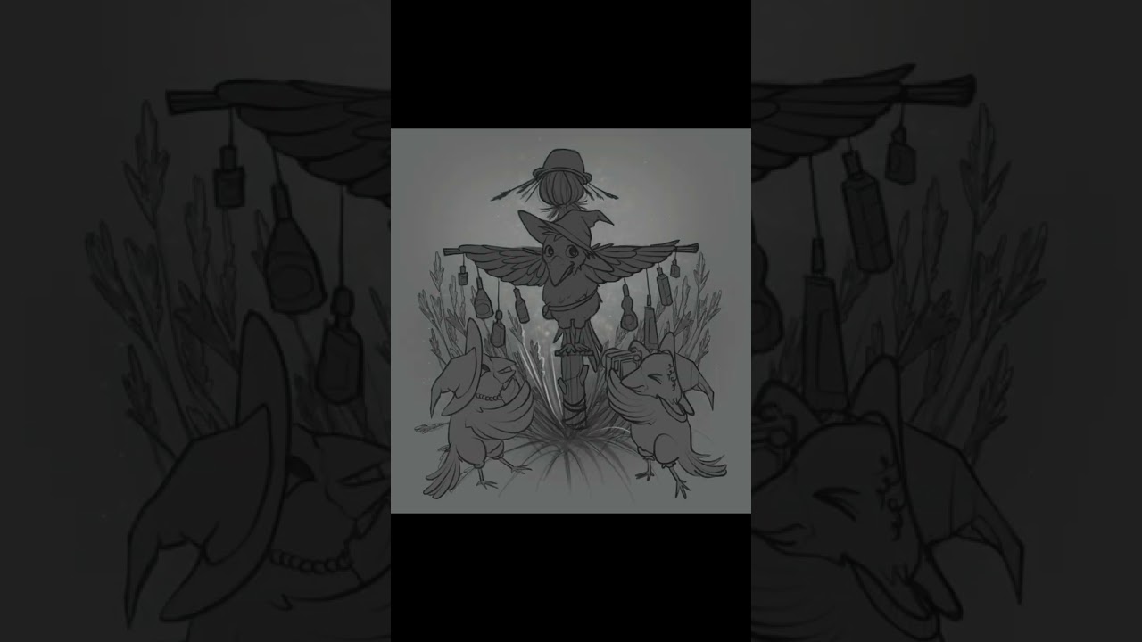 Inktober Day 25 - Scarecrow  🐦‍⬛