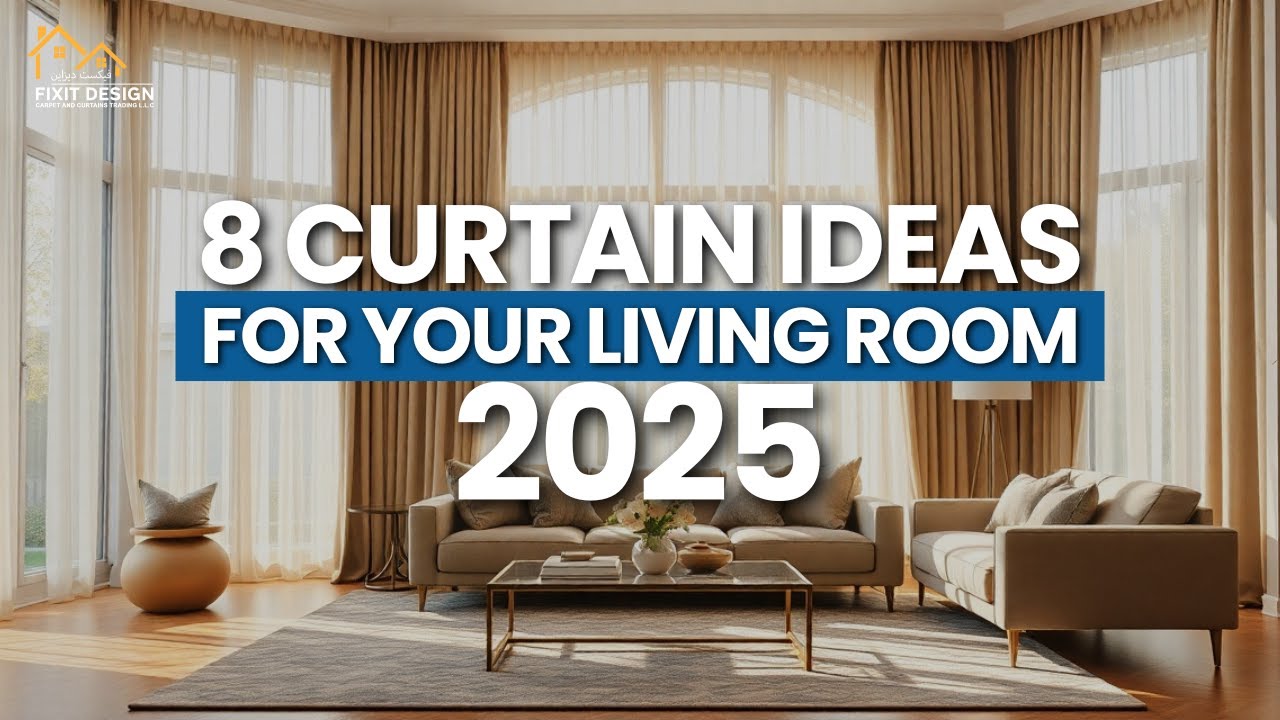8 Curtains Ideas For Your Living Rooms 2025 | Latest Curtain Trends for Living Rooms