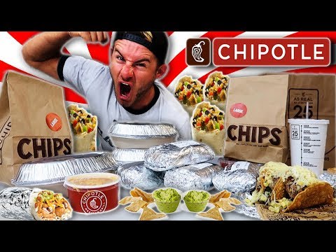 THE SUPERCHARGED CHIPOTLE MENU CHALLENGE (12,000+ CALORIES)