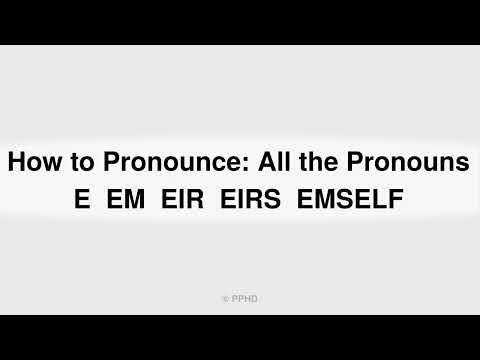 How to Correctly Pronounce E EM EIR EIRS EMSELF In English