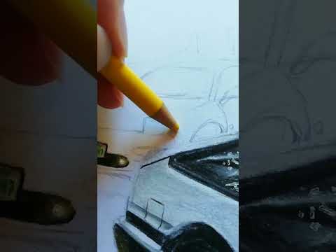 AE86 car darwing #drawing#cardrawing#initiald#touge#drift#car