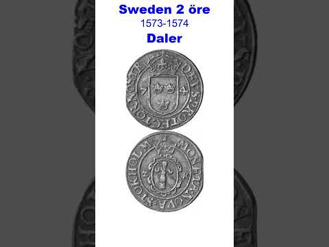 Sweden 2 Mark ||1618 ||Riksdaler Riksmynt (1604 - 1660) ||Silver || #shortvideo #new #trending