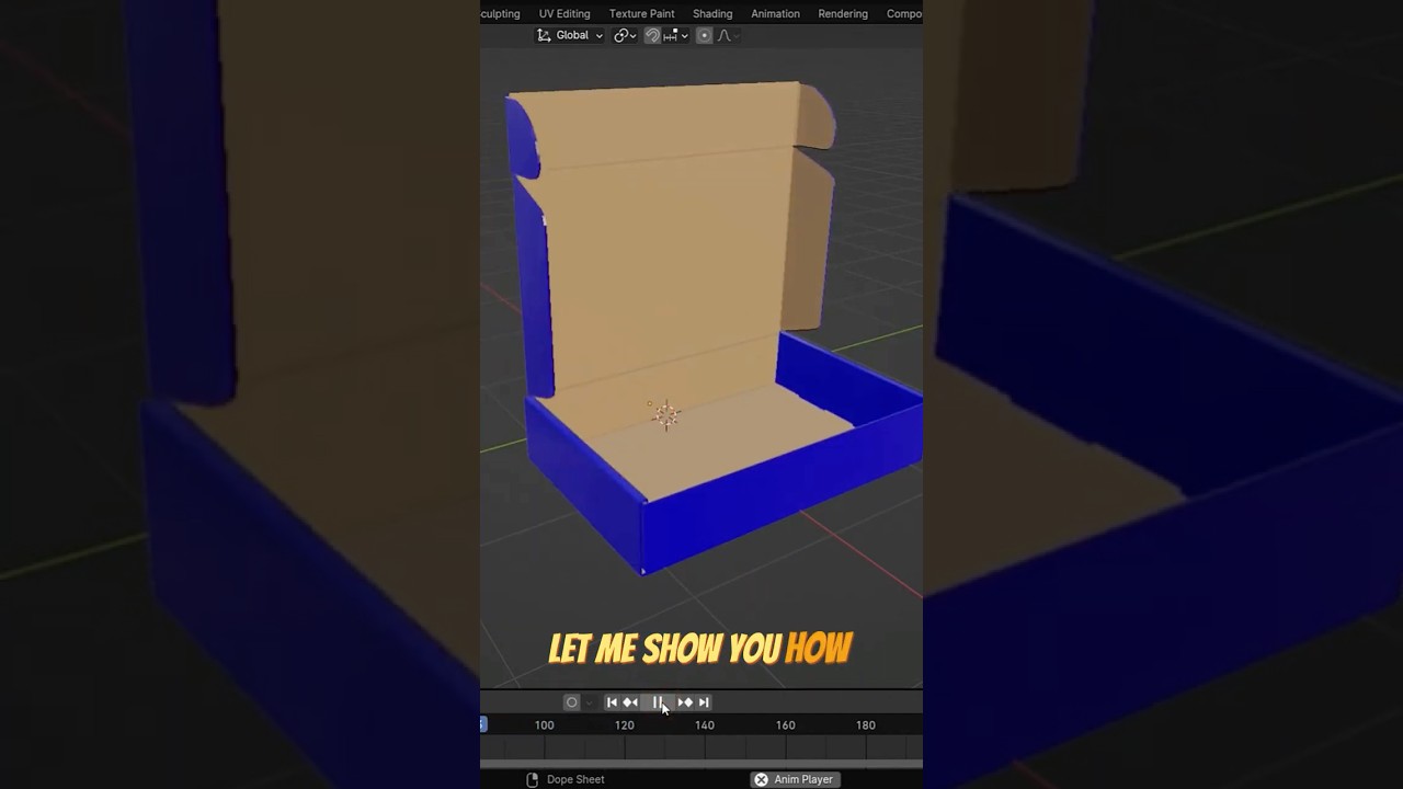 How to Animate a Folding Box in Blender–Quick Tutorial!