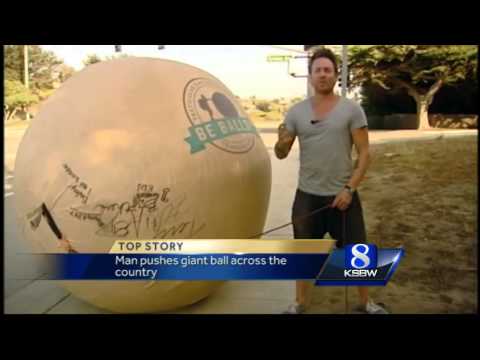 This Cancer Survivor Is Rolling A Giant Testicle Across The Country
