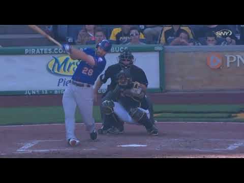 NYM@PIT: Daniel Murphy gets his second hit of the game with a single