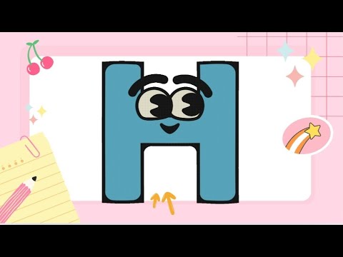 H is for happy! learn lots of Fun Words start with H
