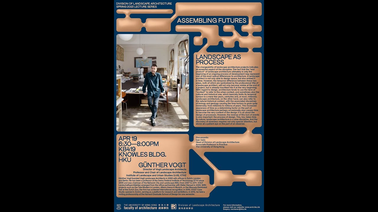 Günther Vogt: Landscape as Process