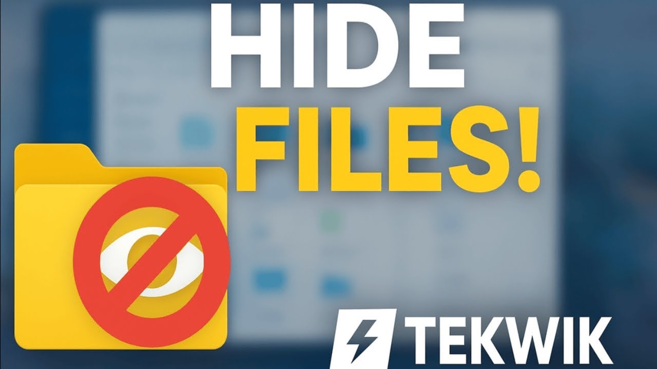 How to Hide/Unhide files without any software