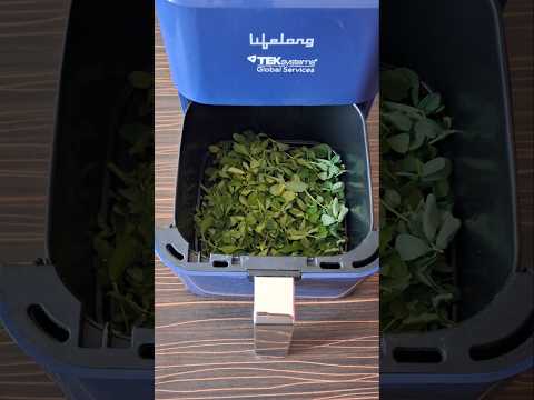 Dry methi leaves in Airfryer | kasuri methi | quick hack #airfryer #driedherbs #kasurimethi #hack