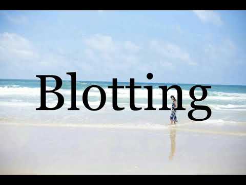 How To Pronounce Blotting🌈🌈🌈🌈🌈🌈Pronunciation Of Blotting