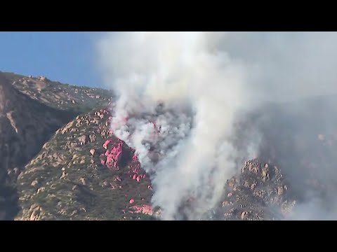 Lakeside brush fire grows to 300+ acres, prompts evacuations | NBC 7 San Diego