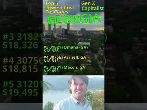 GEORGIA real estate cheapest housing area by zip code.
