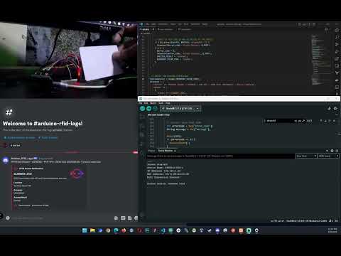 MFRC522 Reader + ESP8266 + PHP API + JSON FILE (DATABASE) + Discord Webhook