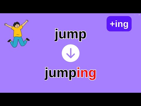ing | VERBS | Spelling of verbs ending in ING