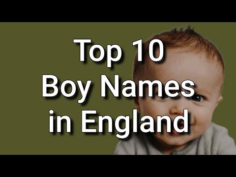 Top 10 Christian Boy Names in England, United Kingdom