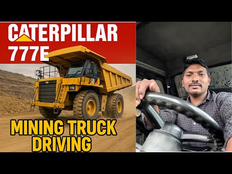 #video Caterpillar 777E Mining Truck Driving| Inside the Coal Mine: Mining Truck in Full Operation