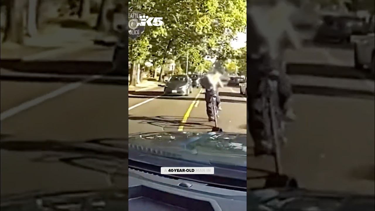 Body camera video shows Seattle police chase down stabbing suspect