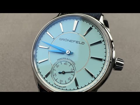 Grönefeld 1941 Principia Turquoise Dial (PRINC-SS-TU) - Hands-On Review & Features Overview