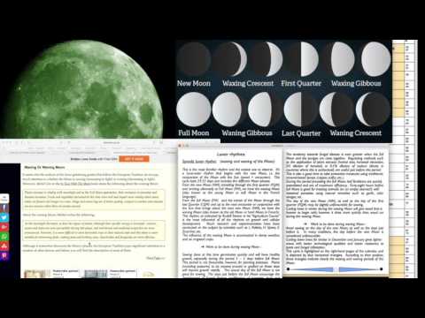Waxing & Waning Moon