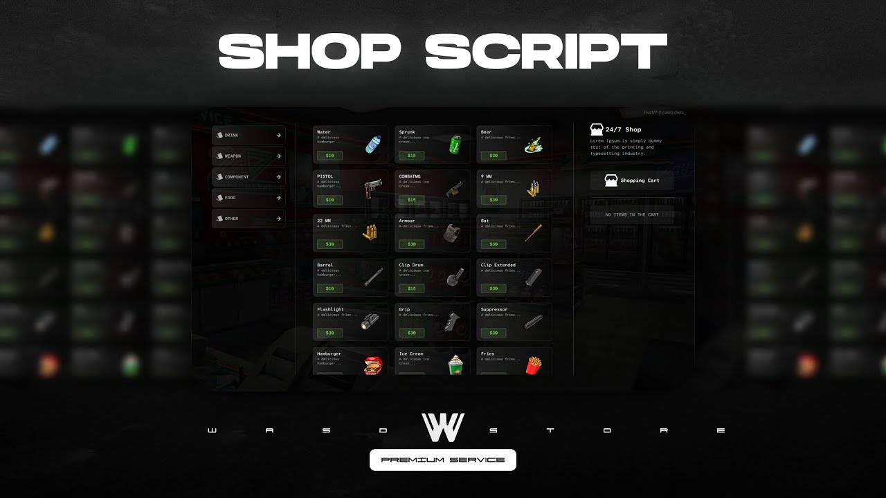 Fivem Shop Script | WASD Scripts