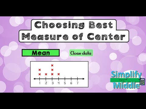 Choosing Best Measure of Center