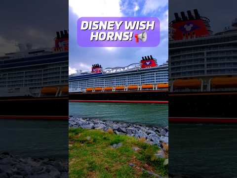 Crazy Disney Cruise Ship Horns! #cruise #travel