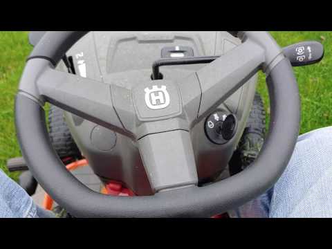 Husqvarna lawn mower start and stop instructions