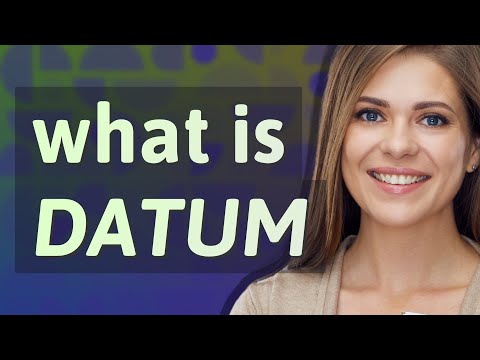 Datum | meaning of Datum