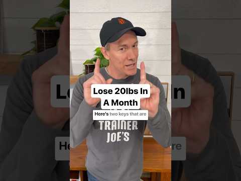 How To Lose 20lbs In A Month🔥 #shorts