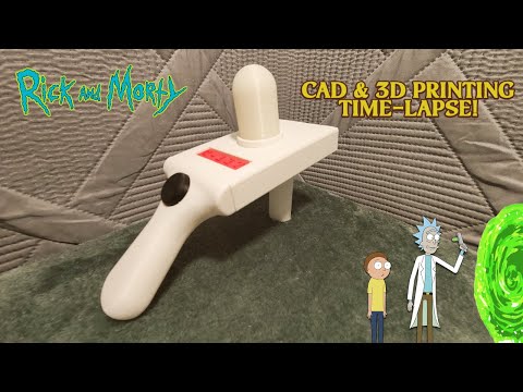 Rick and Morty Portal Gun - 3D Print & Build #short