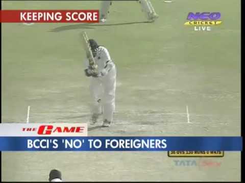BCCI's 'no' to foreigners.