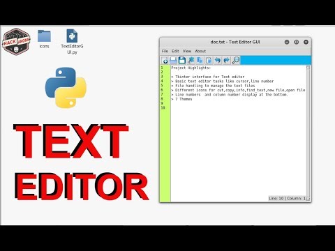Python3 Project : GUI Text Editor Using Tkinter File Handling