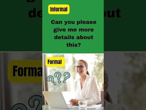 Informal VS Formal English| Daily Use English Sentences| Formal English Practice #shorts #english