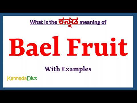 Bael Fruit Meaning in Kannada | Bael Fruit in Kannada | Bael Fruit in Kannada Dictionary |