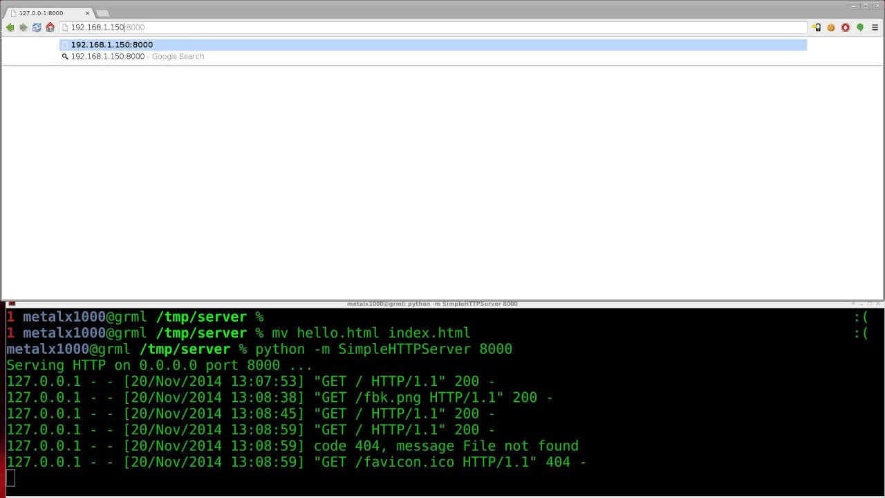 Setup a Webserver with Python - Linux Tutorials
