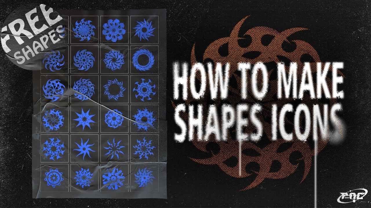 ADOBE ILLUSTRATOR TUTORIAL - HOW TO MAKE SHAPES ICONS (FREE DOWNLOAD)